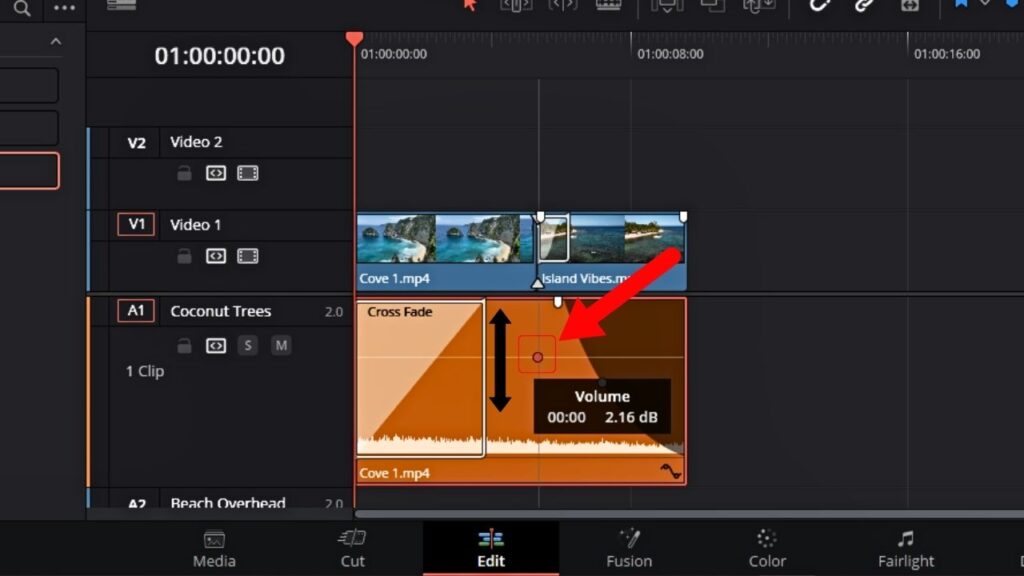 How to Add Audio Fades & Keyframes in DaVinci Resolve (2025)