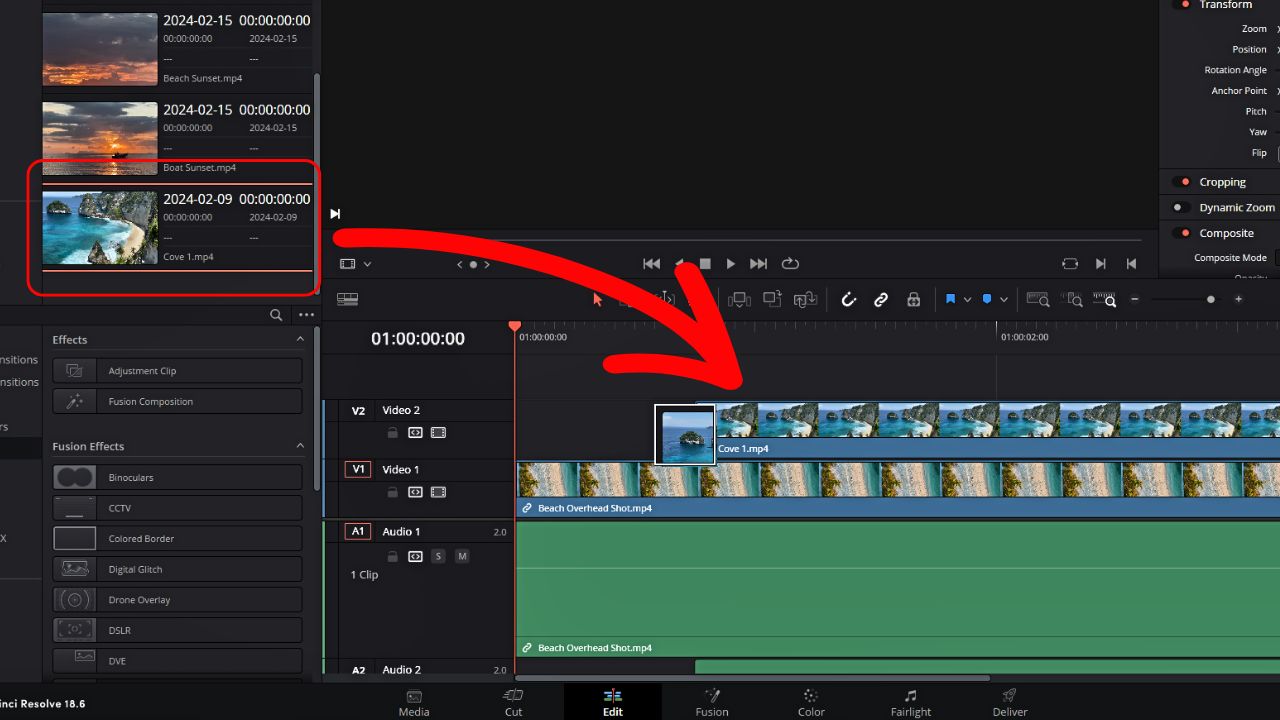 How to Sync Multiple Clips in DaVinci Resolve 18